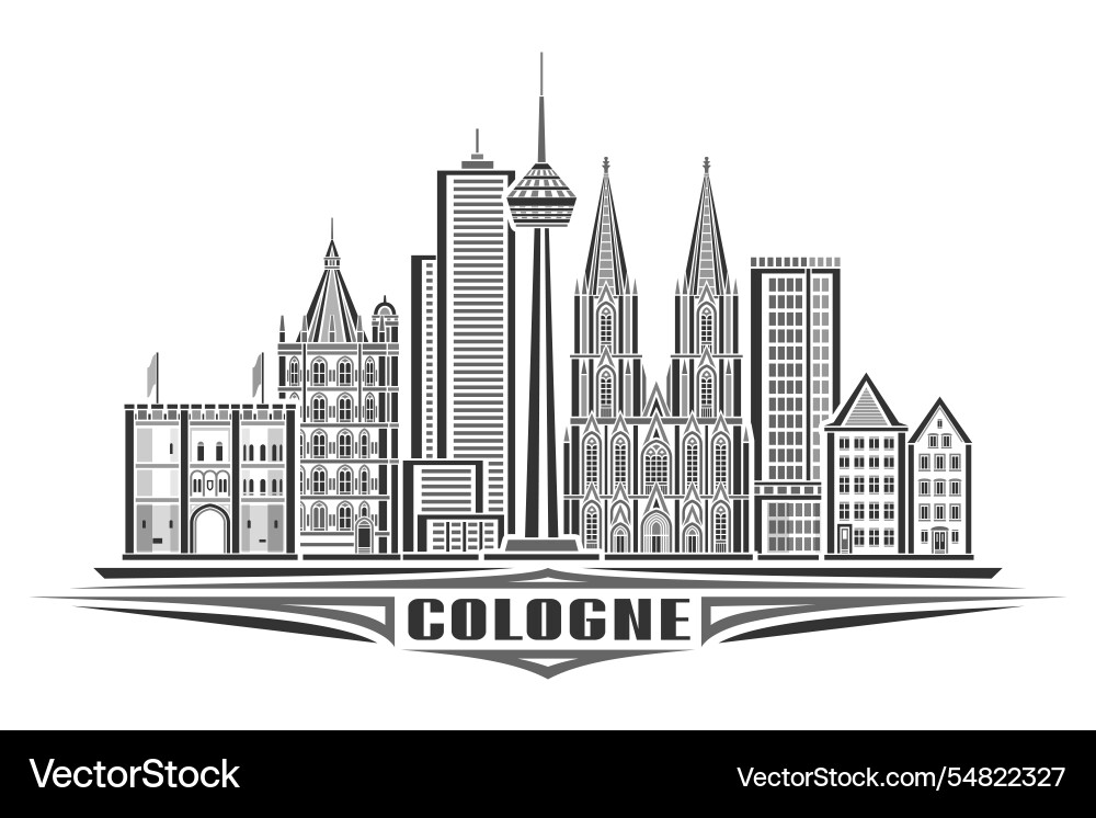 Cologne Royalty Free Vector Image - VectorStock