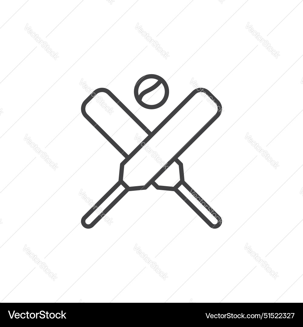 Cricket icon Royalty Free Vector Image - VectorStock