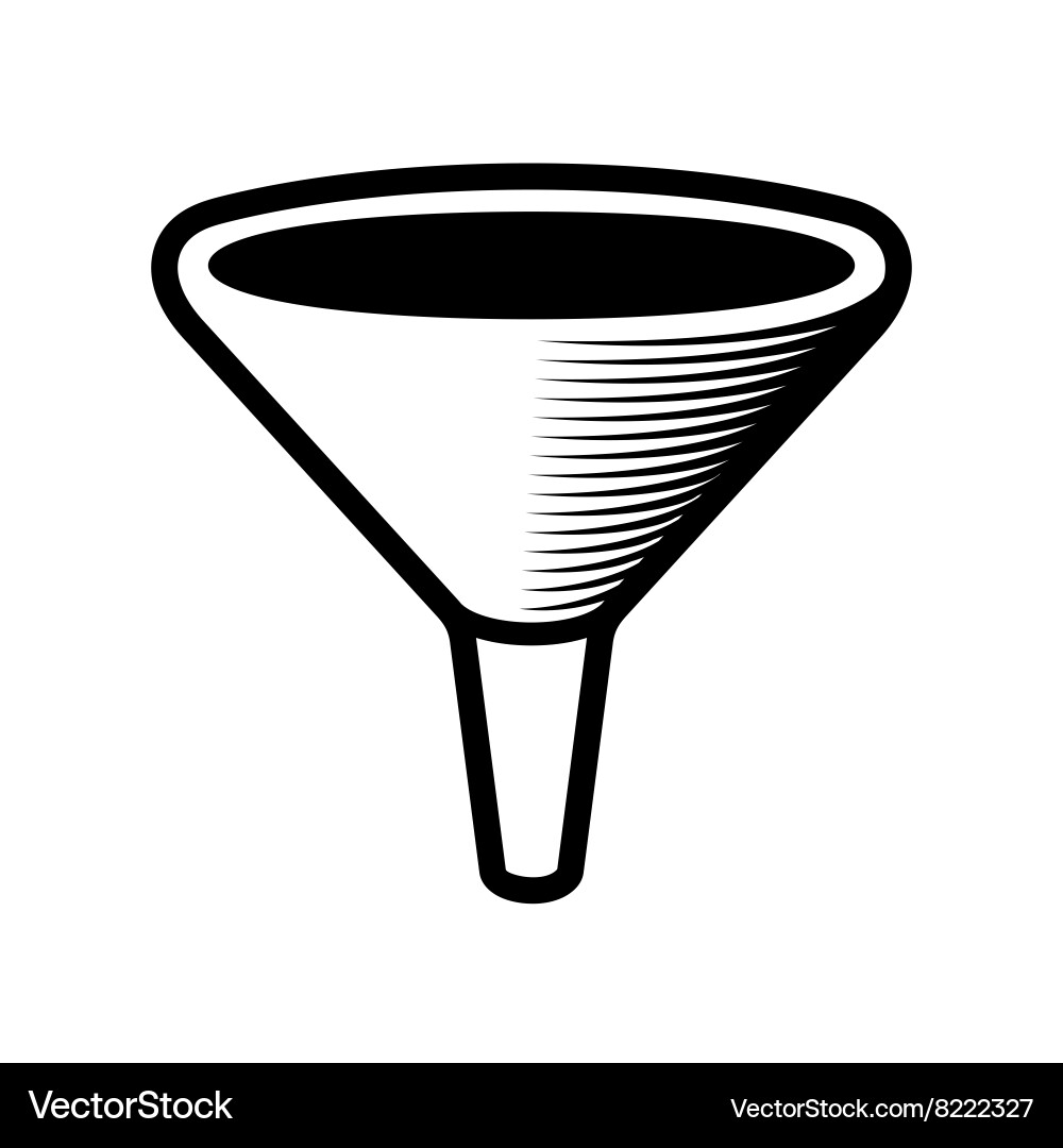 Filter bottleneck icon on white background Vector Image