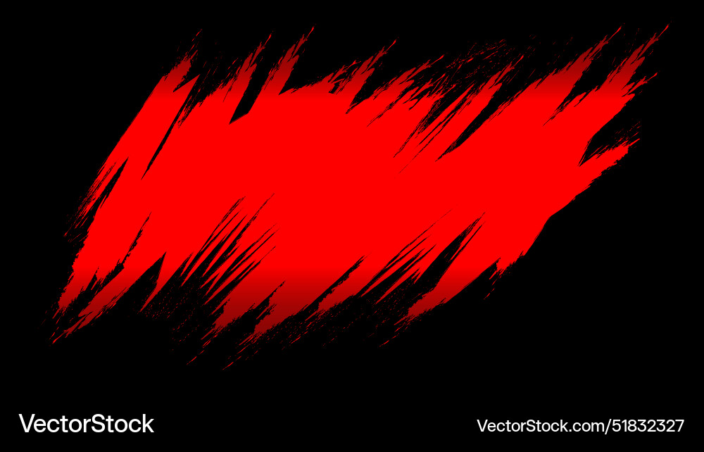 Grunge texture cracked red color with black Vector Image