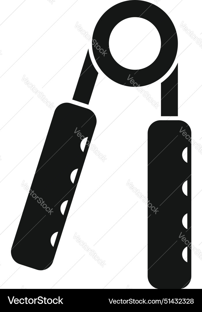 Black and white of a hand grip Royalty Free Vector Image