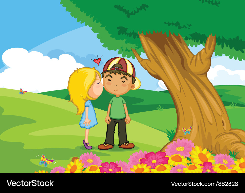 First love Royalty Free Vector Image - VectorStock