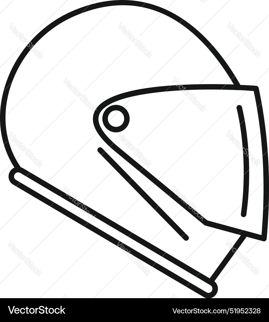 Motorcycle helmet icon showing protection Vector Image