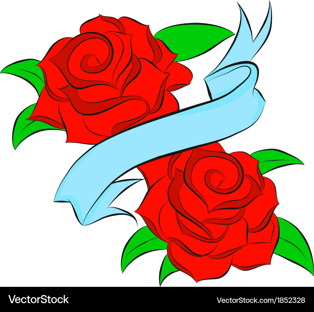 Red rose Royalty Free Vector Image - VectorStock
