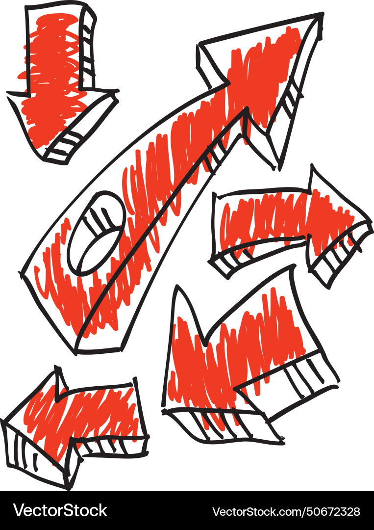 Simple arrows Royalty Free Vector Image - VectorStock