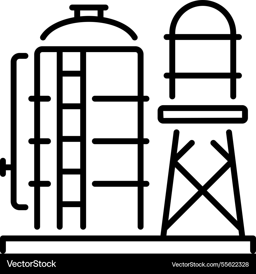 Storage tank Royalty Free Vector Image - VectorStock