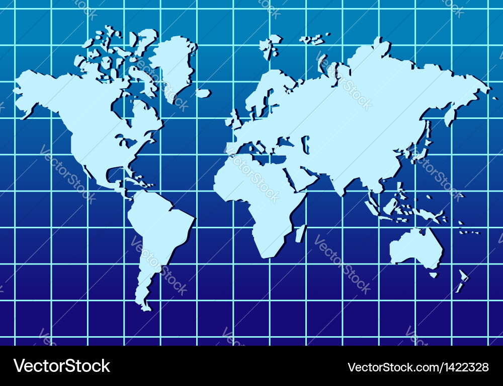World Map Abstract Background Royalty Free Vector Image