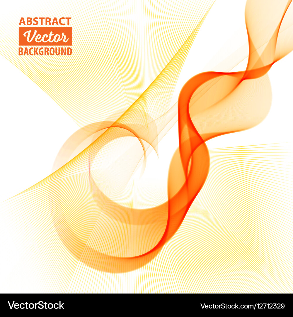 Abstract smooth color wave Royalty Free Vector Image