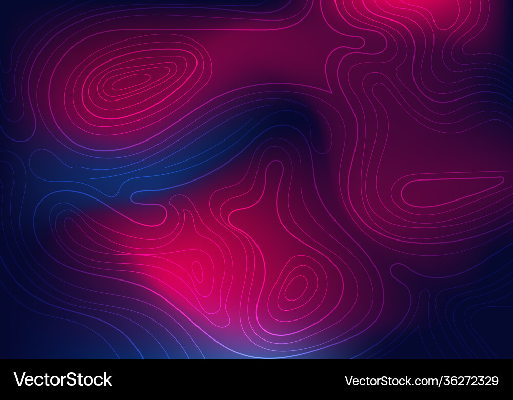 Abstract topographic vibrant gradient color Vector Image