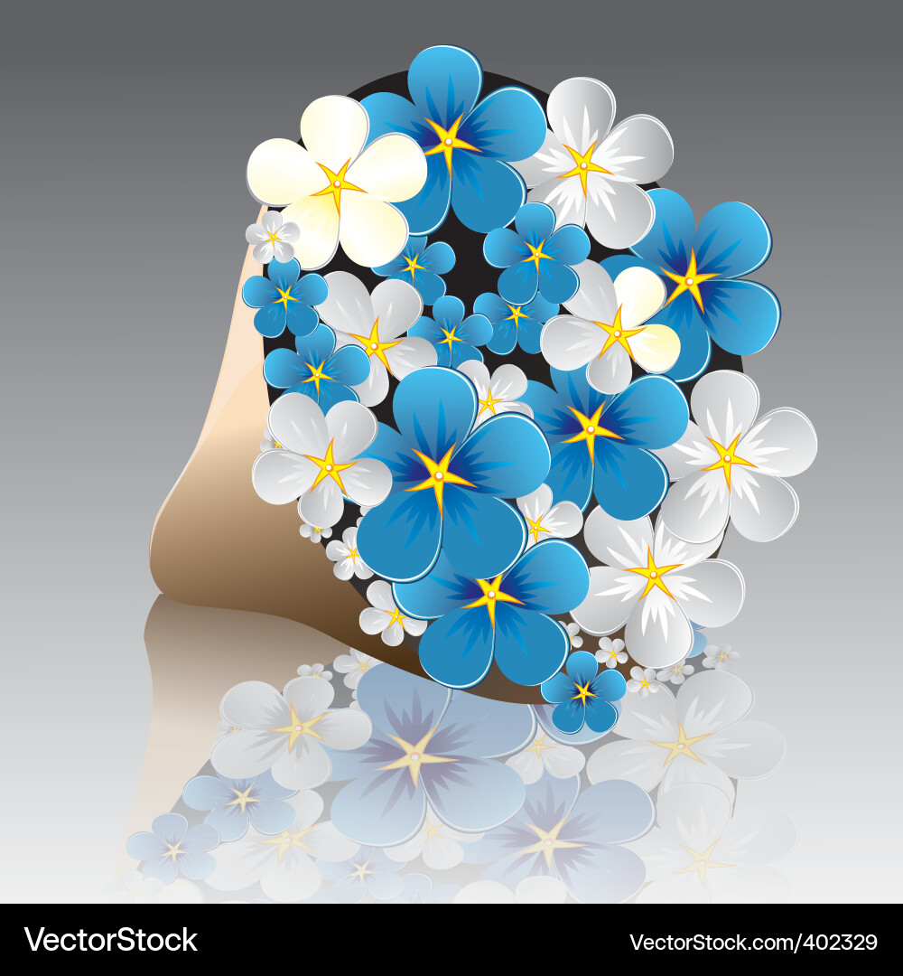 Flower forget-me-not Royalty Free Vector Image