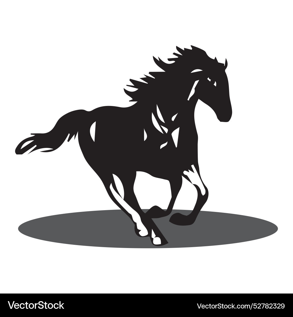 Horse animal icon symbol Royalty Free Vector Image