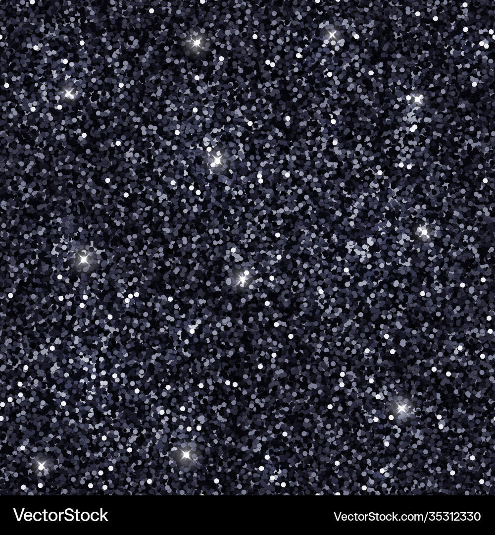 Black glitter texture seamless pattern Royalty Free Vector