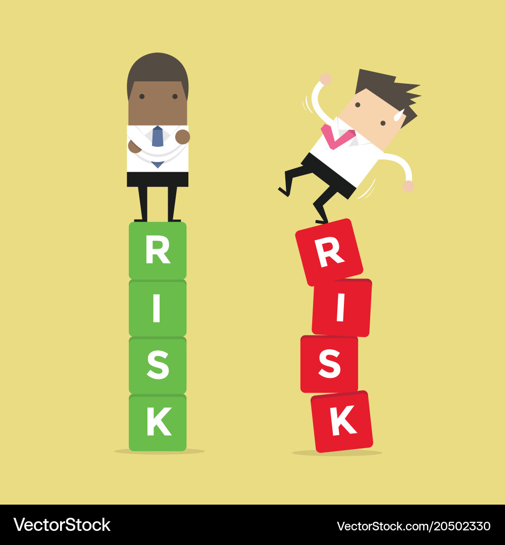 Business risk management of difference Royalty Free Vector