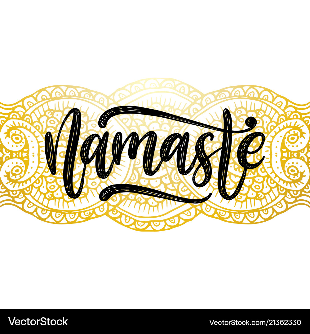 Handwritten word hello translation from hindi Vector Image