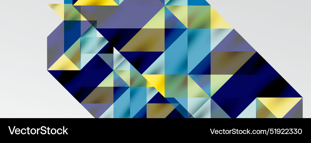 Tech minimal overlapping triangle shapes elements Vector Image