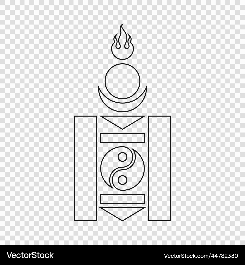 Mongolian Flag Symbol