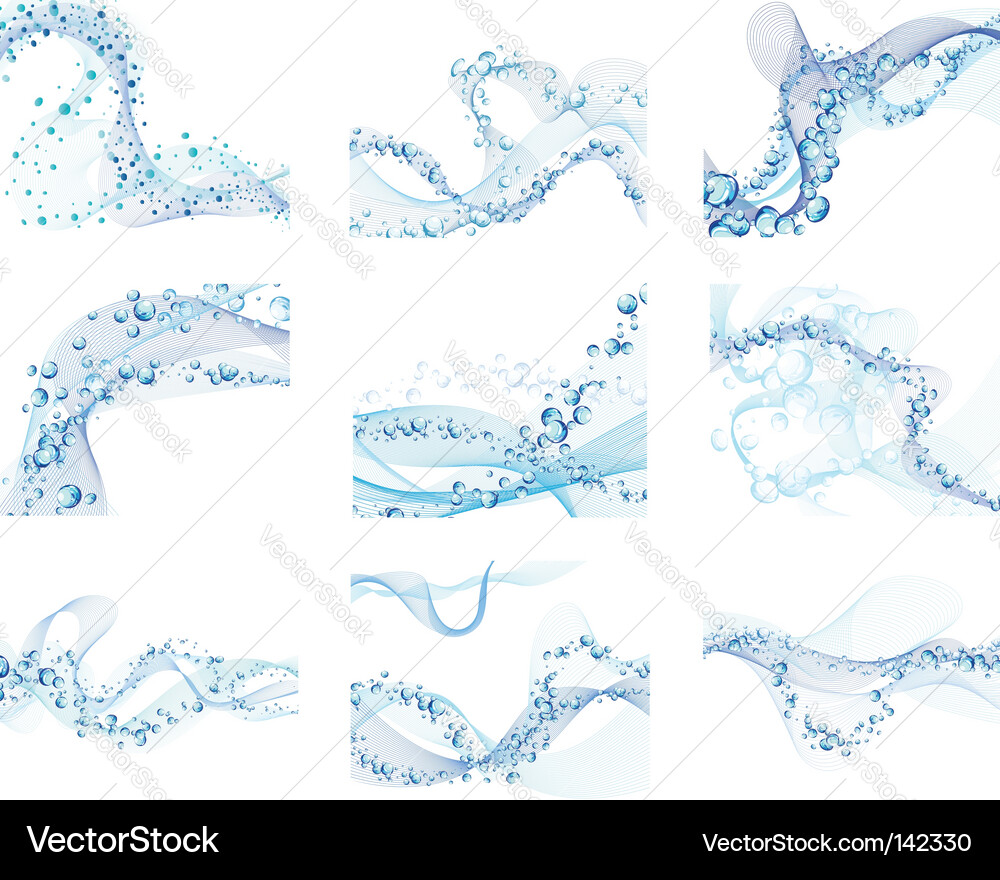 Water background Royalty Free Vector Image - VectorStock