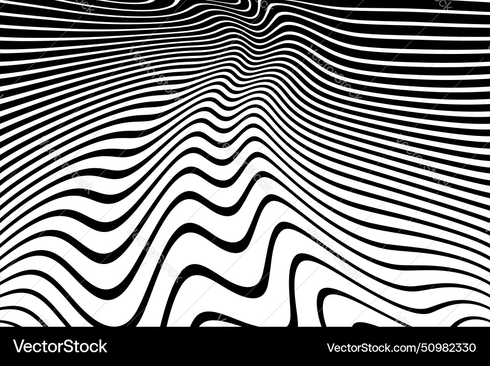 Wavy lines pattern Royalty Free Vector Image - VectorStock