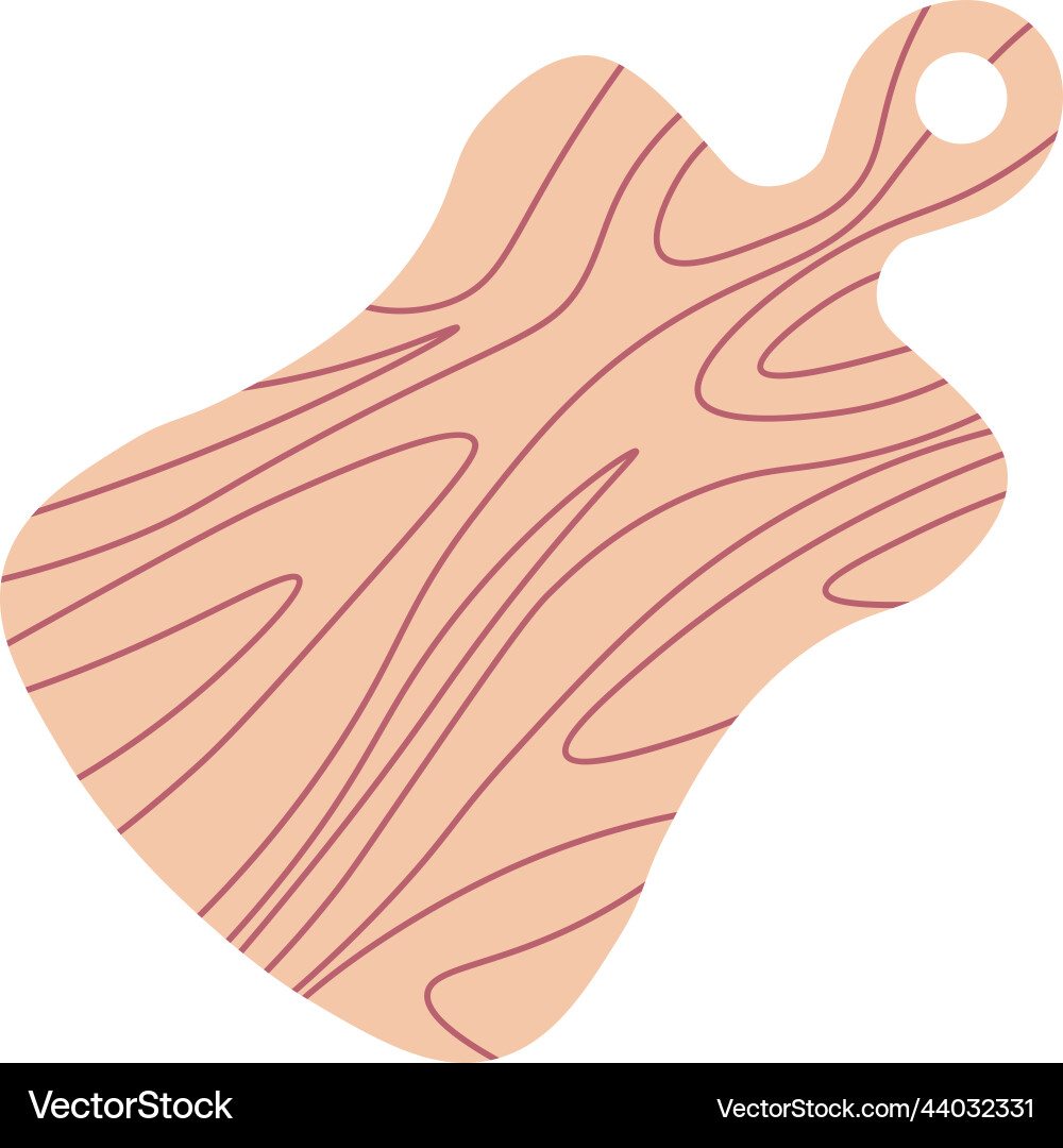 Cooking wooden board for preparing dishes Vector Image