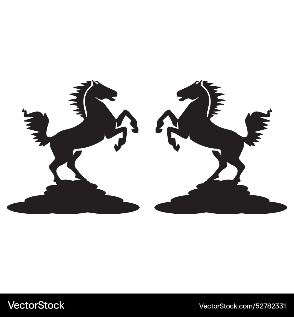 Horse animal icon symbol Royalty Free Vector Image