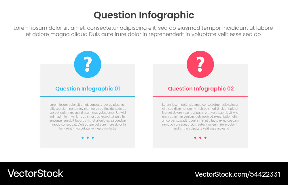 Question infographic template banner with big box Vector Image