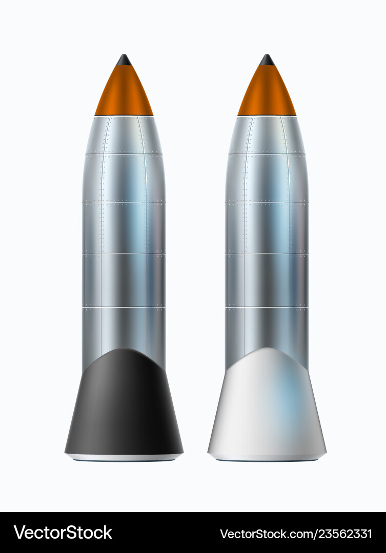 Spacecraft engine rocket mock up realistic Vector Image