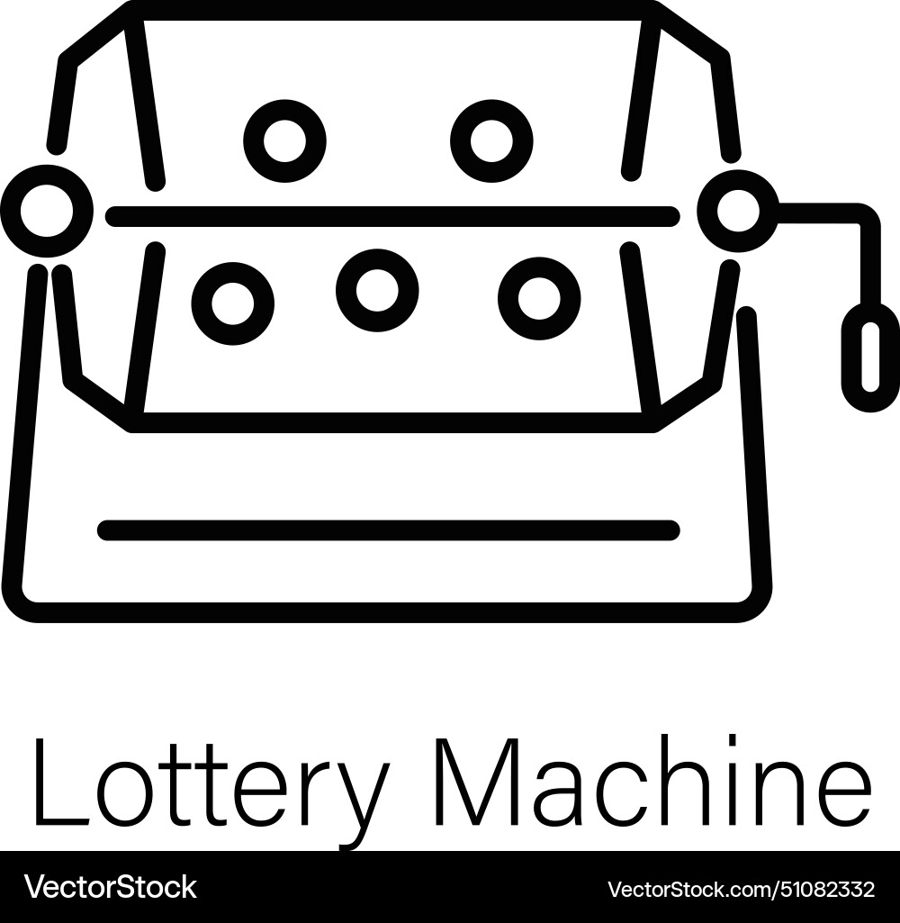 Lottery machine Royalty Free Vector Image - VectorStock