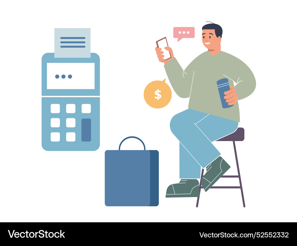 Make payment modern cashless method contactless Vector Image