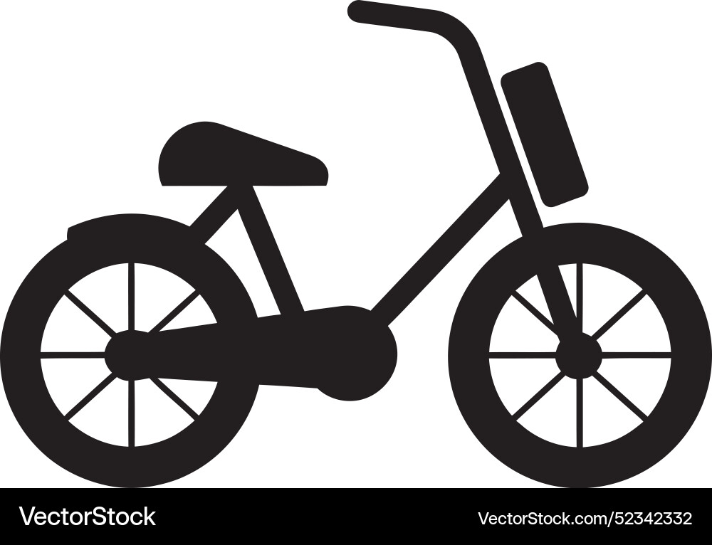 Sleek black trike artworkgraphite tricycle image Vector Image