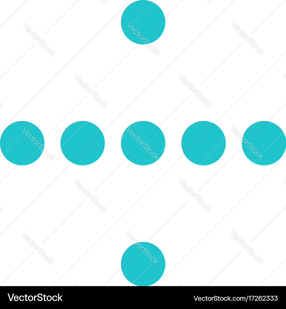 Digital division sign display board round dot Vector Image