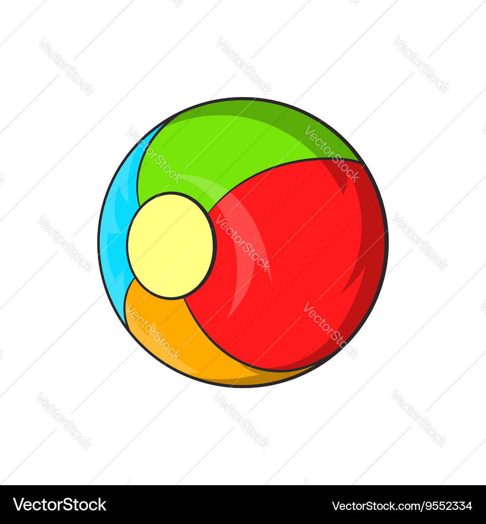 Children ball icon cartoon style Royalty Free Vector Image
