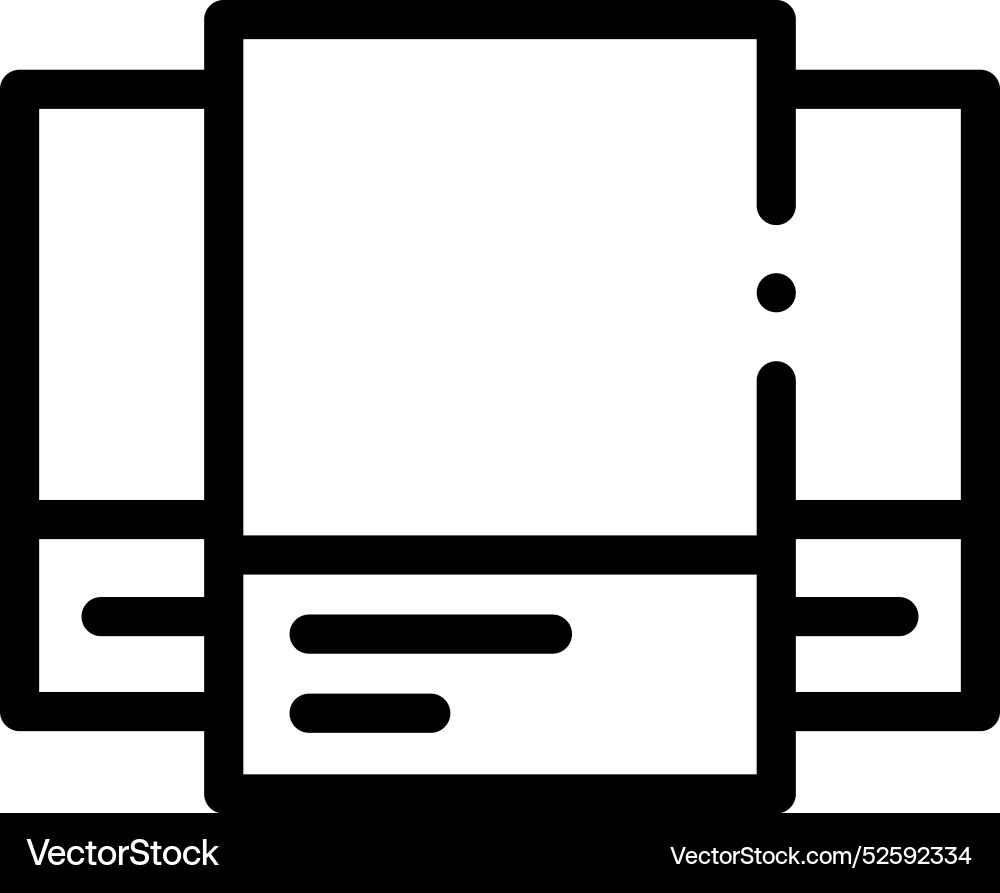 Color sample icon thin linear style design Vector Image