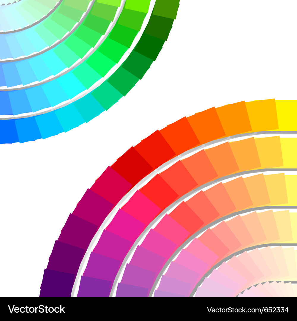 Color spectrum palette Royalty Free Vector Image