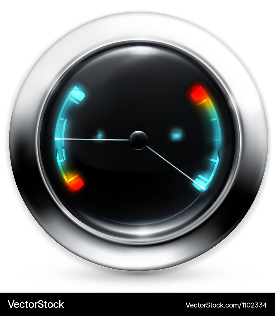 Fuel indicator Royalty Free Vector Image - VectorStock
