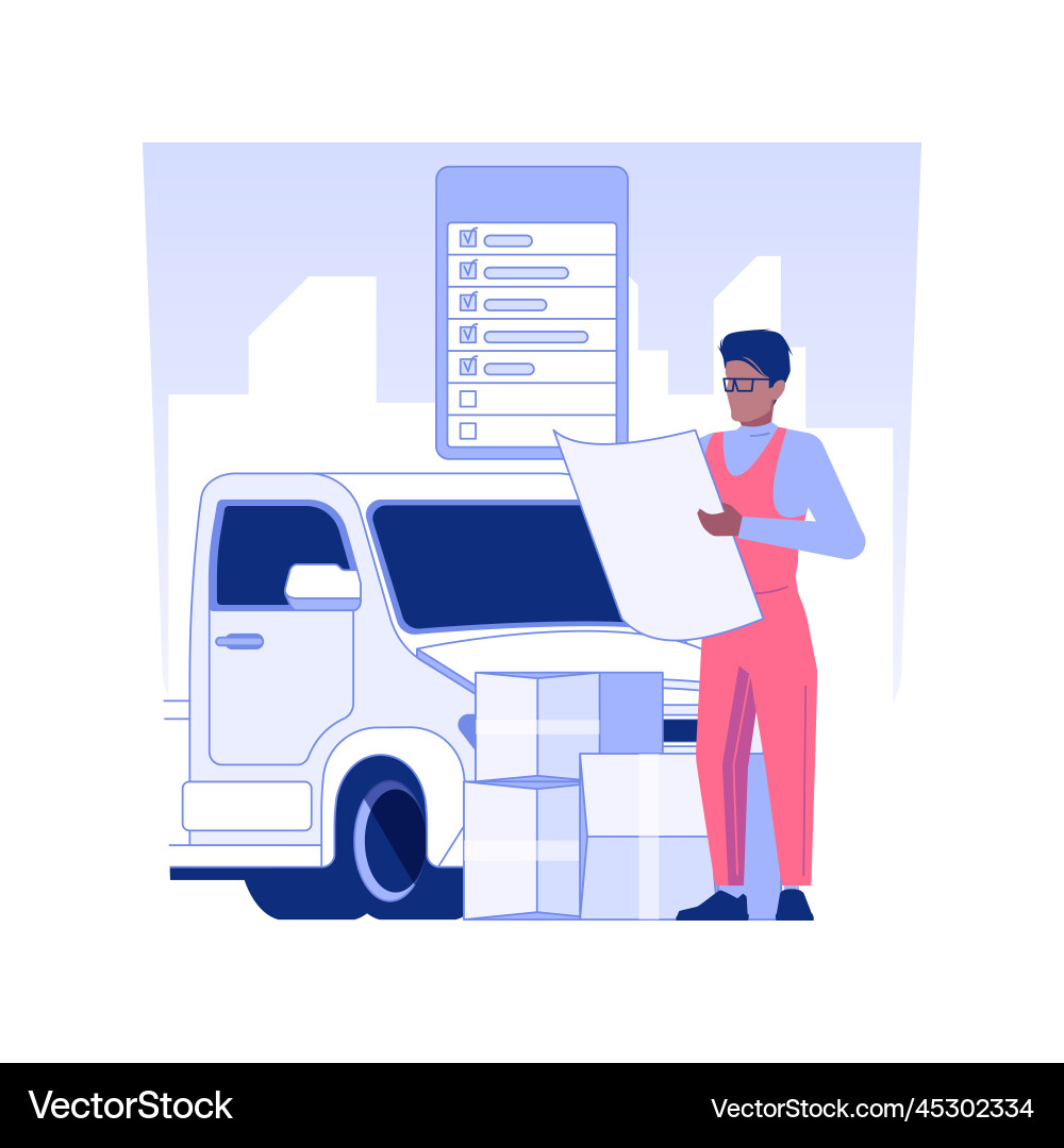 Making inventory isolated concept Royalty Free Vector Image