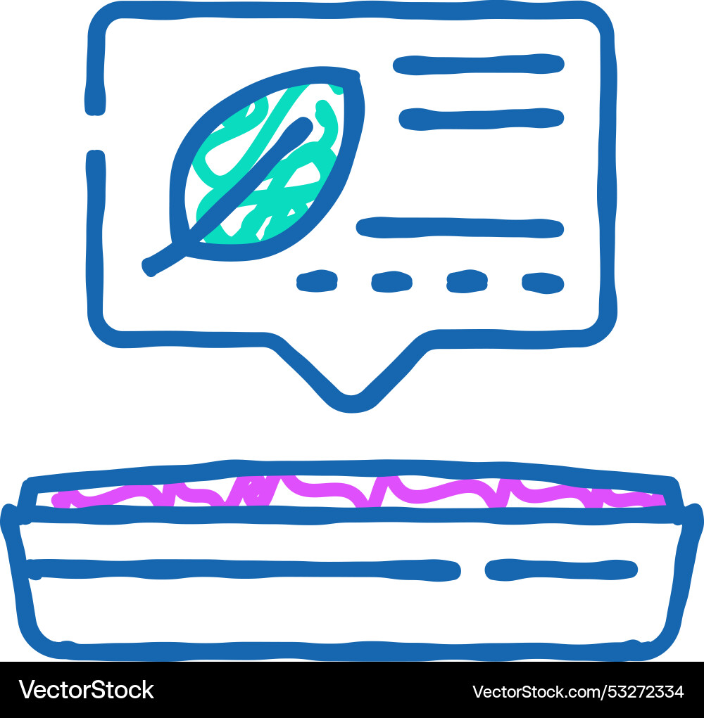 Paraffin organic cosmetics icon doodle Royalty Free Vector