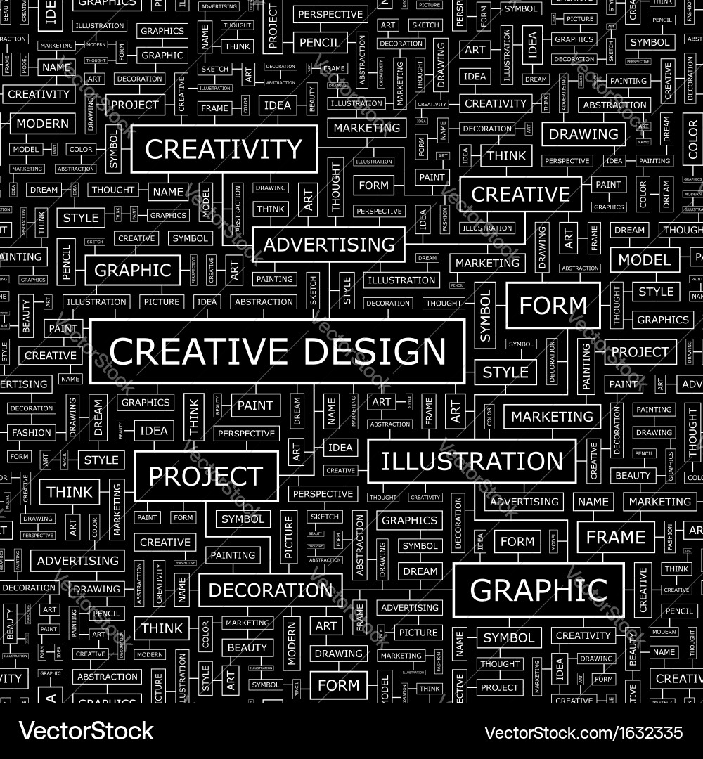 Creative Word Collage Royalty Free Vector Image