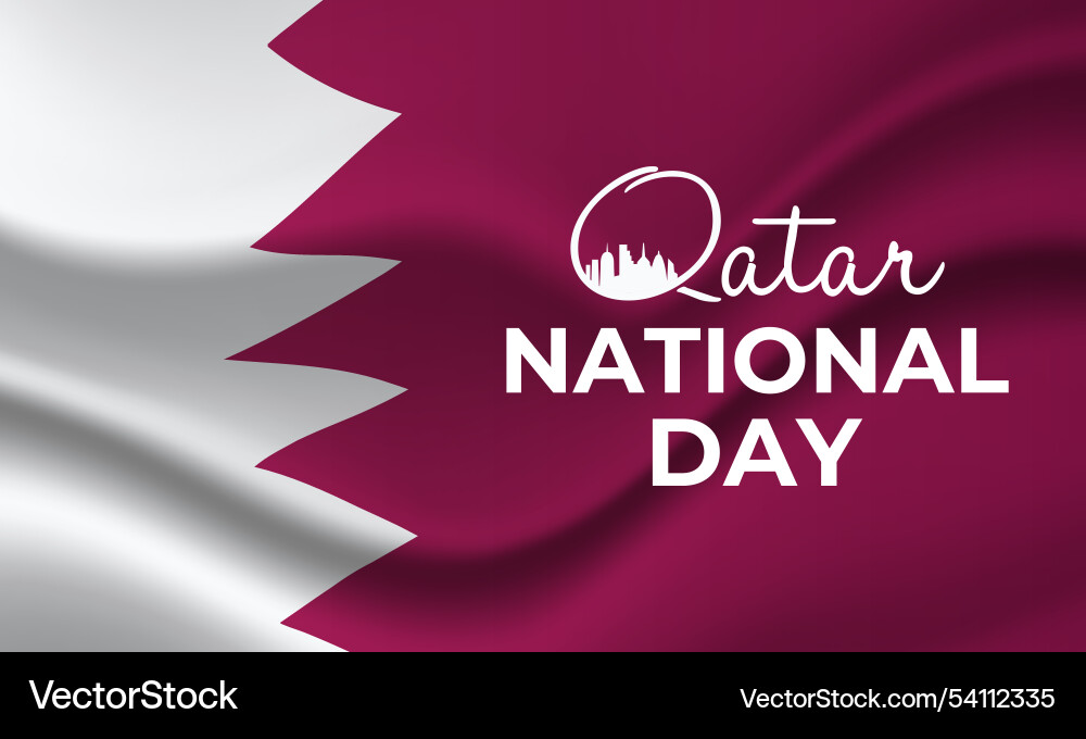 Qatar national day 18th december Royalty Free Vector Image