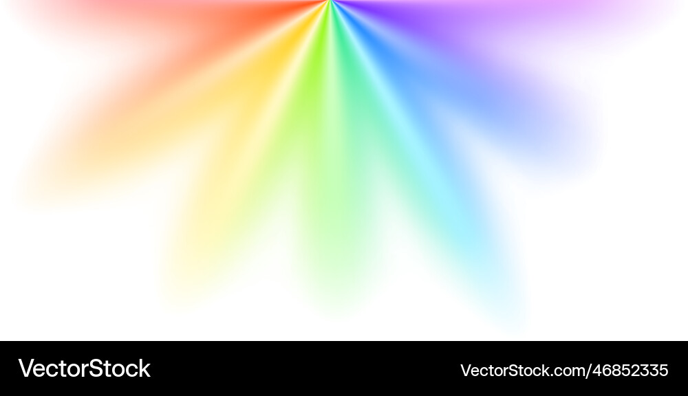 Realistic rainbow spectrum Royalty Free Vector Image