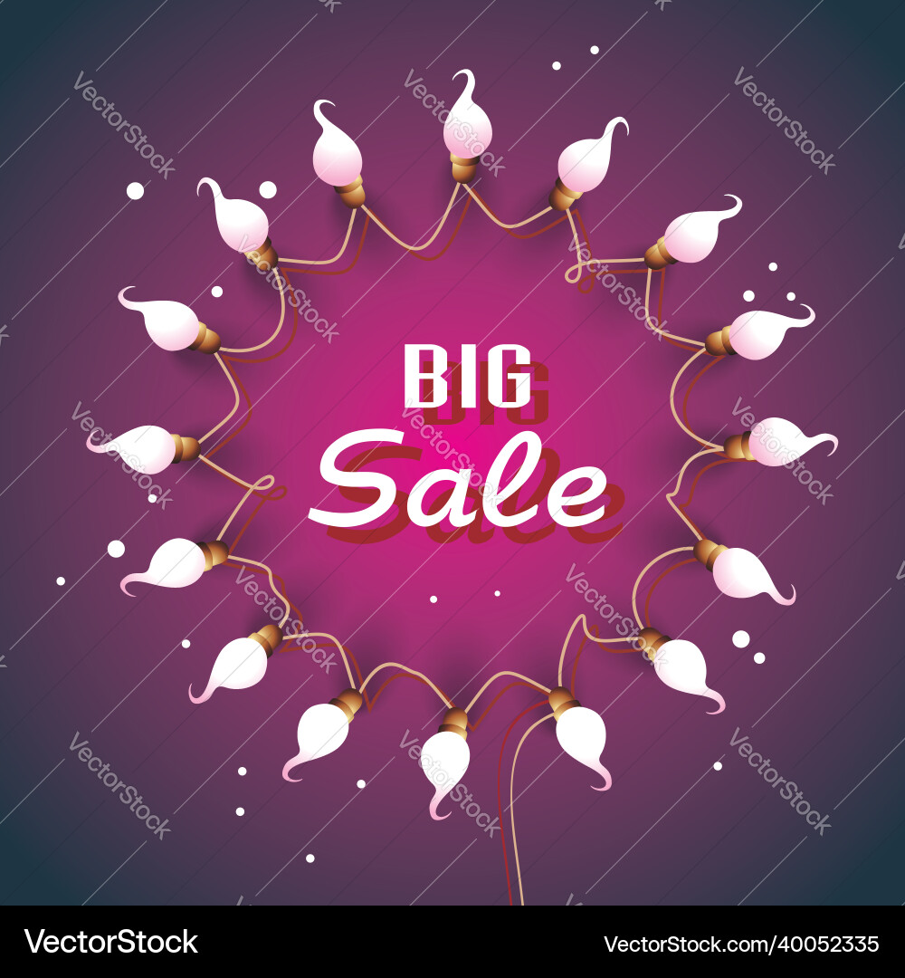 Sale sign bright design Royalty Free Vector Image