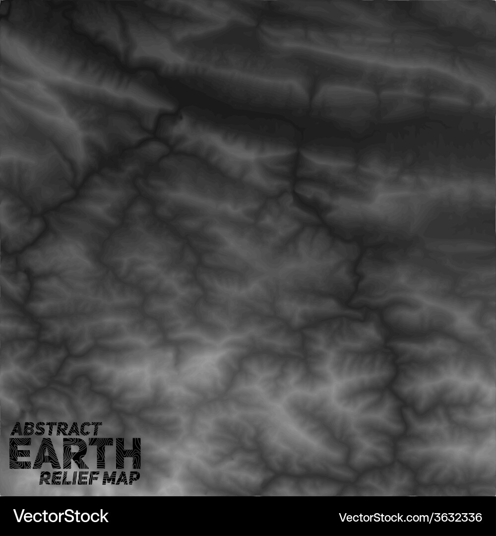 Abstract earth relief map Royalty Free Vector Image