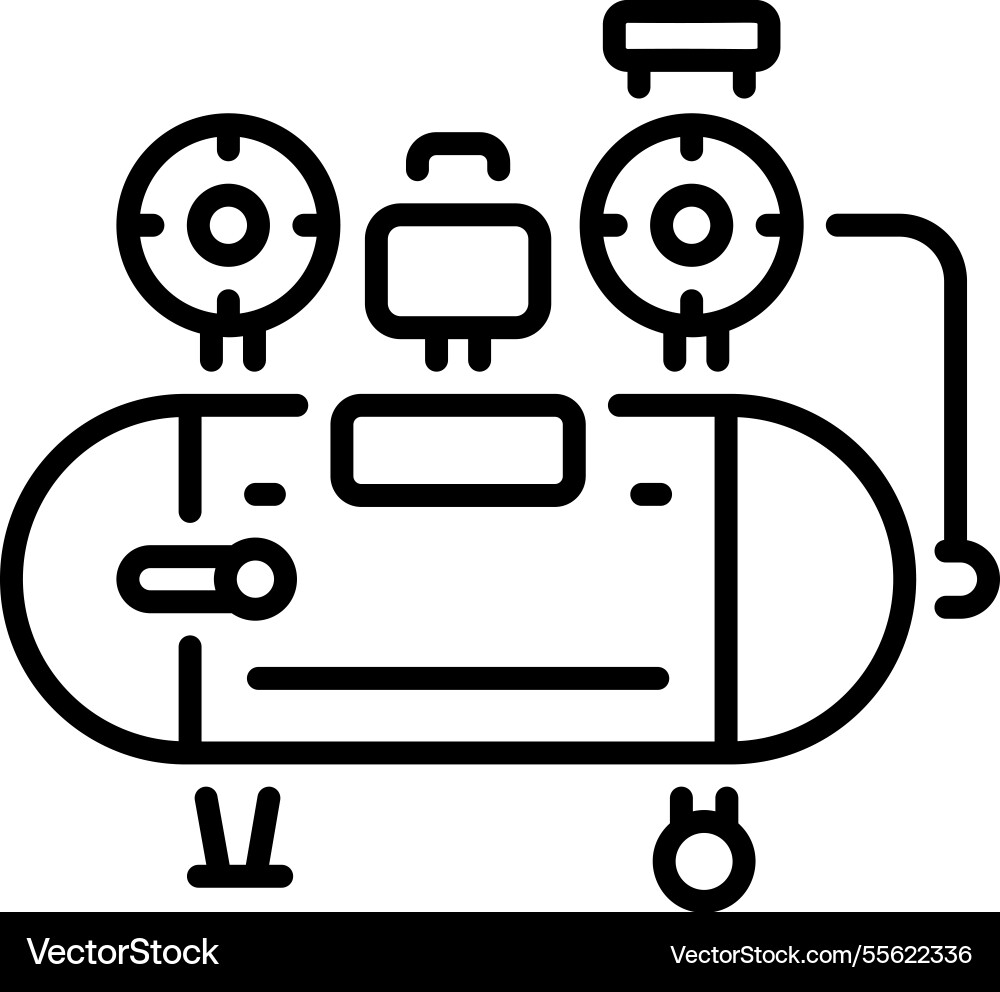 Air compressor Royalty Free Vector Image - VectorStock