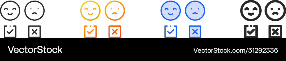 Check iconthin linear gradient blue stroke Vector Image