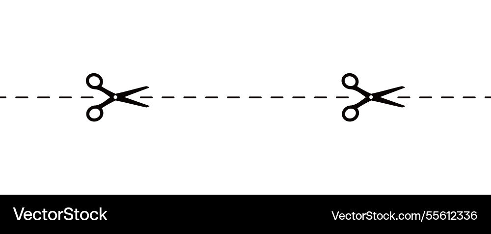 Dash marks on voucher black shear crop seamless Vector Image