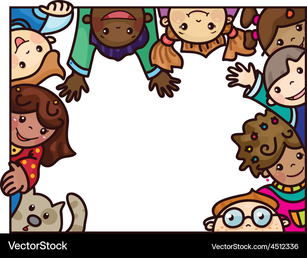Frame kids Royalty Free Vector Image - VectorStock