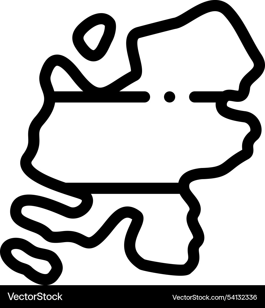 Holland icon thin linear style design isolated Vector Image