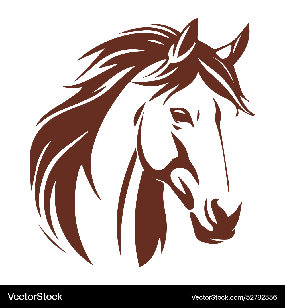 Horse animal icon symbol Royalty Free Vector Image