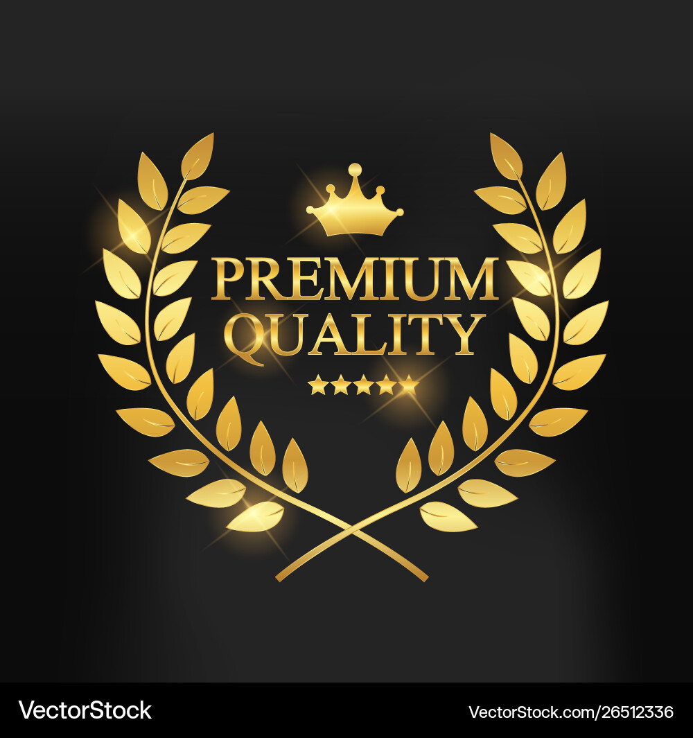 Premium quality label Royalty Free Vector Image