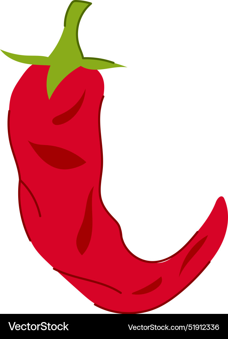 Spicy pepper chili cartoon Royalty Free Vector Image
