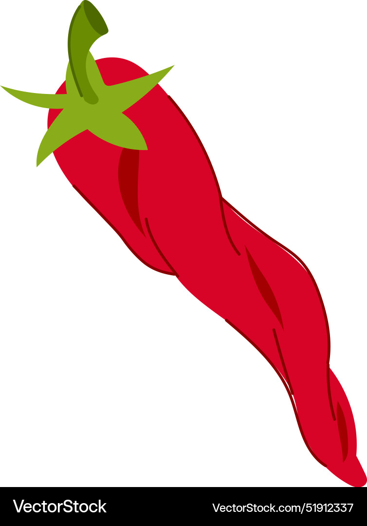 Chilli pepper chili cartoon Royalty Free Vector Image